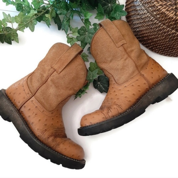 Ariat | Shoes | Ariat Fat Baby Comfy Tan Western Leather Boots | Poshmark